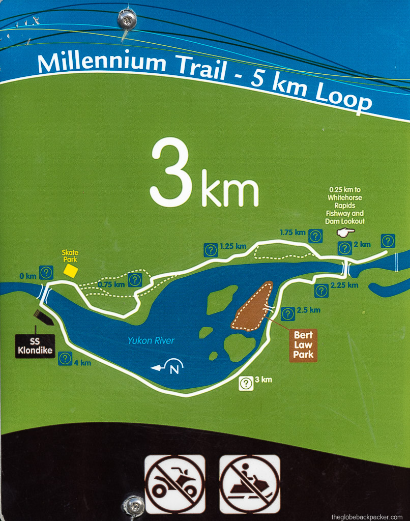 The Millennium Trail, Bert Law Park, S.S. Klondike and The Whitehorse ...